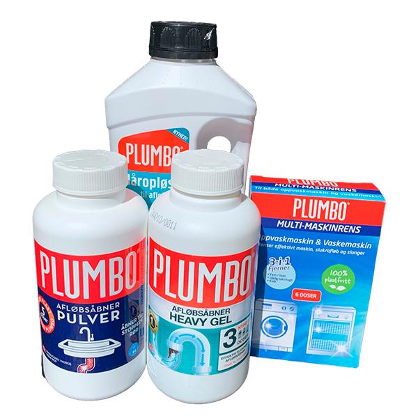 Plumbo effektiv afløbsrens, flydende og pulver | Se her!
