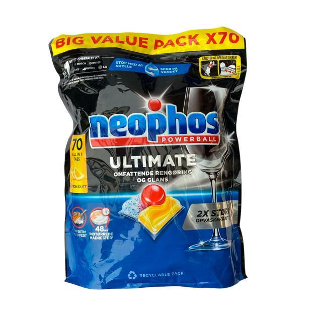 Neophos opvasketabs, Ultimate 70 stk | Køb i e-mærket webshop