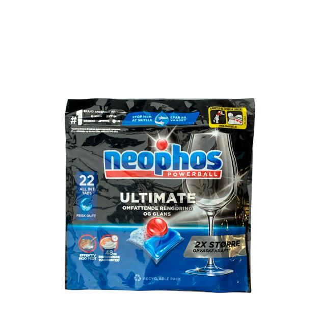 Neophos opvasketabs, Ultimate 22 stk. | Køb i e-mærket webshop