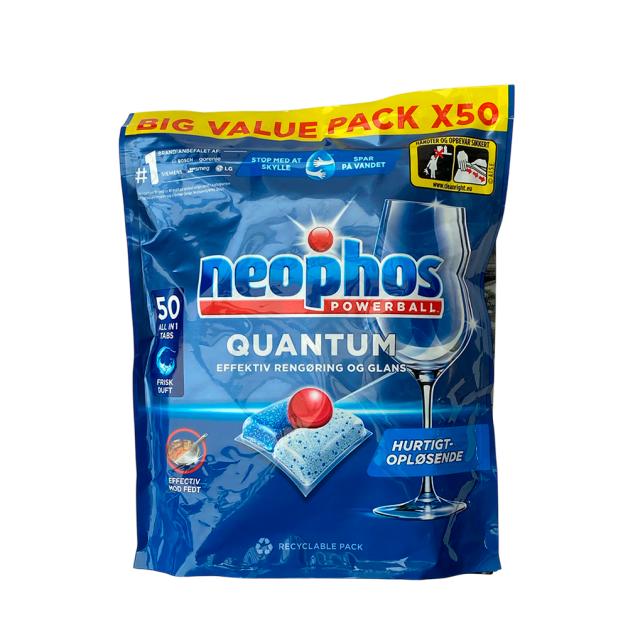 Neophos Quantum, 50 stk. opvasketabs | E-mærket webshop
